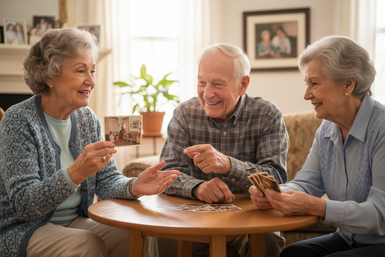 Reminiscence Conversation Cards - Memory Care & Dementia Therapy Tool ...